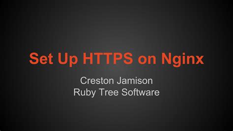 Set Up On Nginx Ruby Tree Software