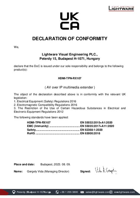 Lightware Hdmi Tpn Rx107