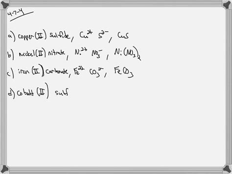Solved Write The Cation And Anion In Each Compoun…