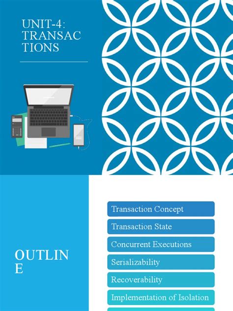 Unit 4 Transactions And Concurrency Control Pdf Database