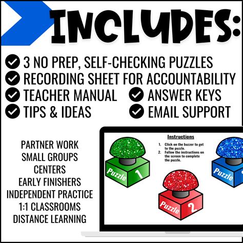 Decimal Notations Math Review Puzzles 4th Grade Digital Math Practice Of 4 Nf 6 Fun In 5th