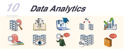 Data Science Icons Machine Learning Visualization Ai Communication