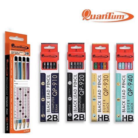 ดินสอ Quantum Qp 900 Qp 910 Qp 920 Qp 930 Qp 940 Hb 2b ควอนตั้ม Black Lead Pencil ดินสอดำ ดินสอ