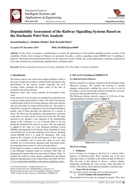 Pdf Dependability Assessment Of The Railway Signalling Systems Based