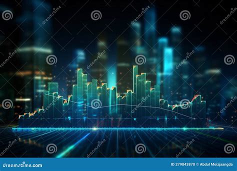 Futuristic Raise Arrow Chart Digital Transformation Abstract Technology Background Background