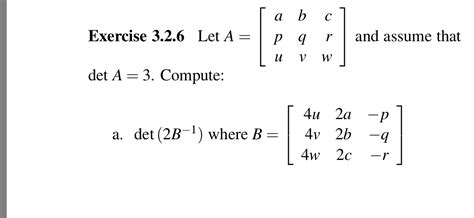 Solved B а с Exercise 326 Let A And Assume That Р 9 R и