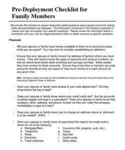 Free Simple Deployment Checklist Templates PDF ExcelSHE