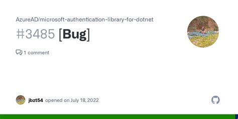 [bug] · issue 3485 · azuread microsoft authentication library for