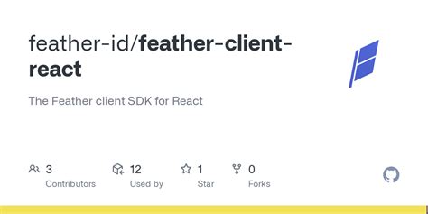Github Feather Idfeather Client React The Feather Client Sdk For React