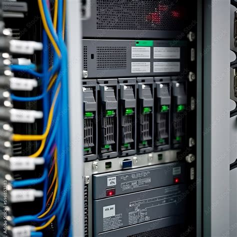 Server Rack With Cables Switches Server Tech High Tech Data