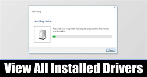 How To View A List Of All Installed Drivers In Windows