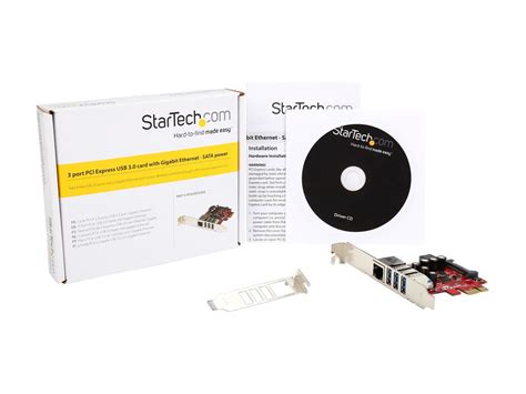 StarTech Com Port PCI Express USB Card Gigabit Ethernet Model PEXUSB S GE Newegg Com