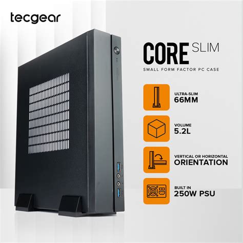 Tecware Core Mini And Core Slim Sff Matx Pc Case With 250w Psu Inluded High Quality Small Casing