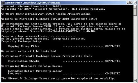 Unified Communications Installing Exchange Server Part Preparing Active Directory For