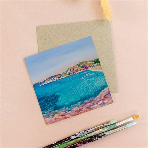 Assos Kefalonia Square Card Anita B Art