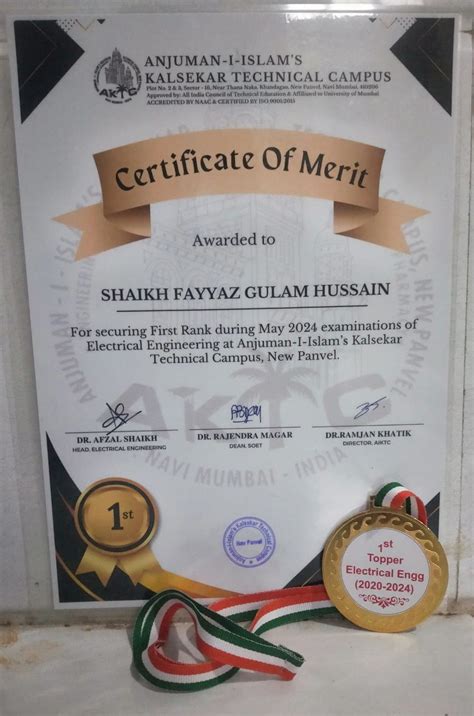 Fayyaz Shaikh On Linkedin Electricalengineering Academicachievement