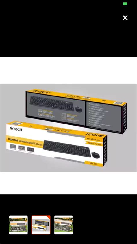 100 A4TECH Km 100 4200N Comfort Combo Wireless Keyboard Mouse Lazada PH