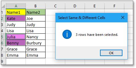How To Change Color If Two Cells Are Not Equal In Excel