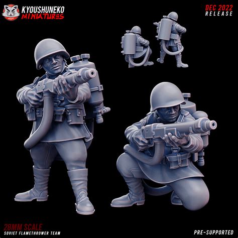 Stl File Soviet Flamethrower Team 🗺️・3d Printing Idea To Download・cults