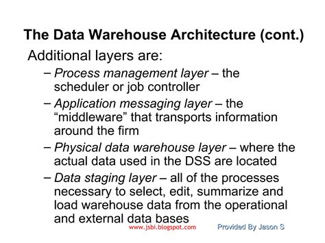 Introduction To Data Warehousing Pps Databases Computer Software