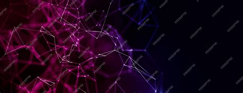 Premium Photo Abstract Geometric Data Block Chain With Triangular