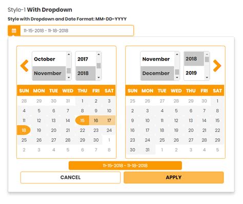 Daterange Multipurpose Responsive Date Range Picker By Mgscoder
