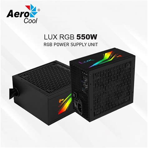 Jual Psu Aerocool Lux Rgb 550w 550 Watt 80 Plus Bronze Gaming Psu Shopee Indonesia