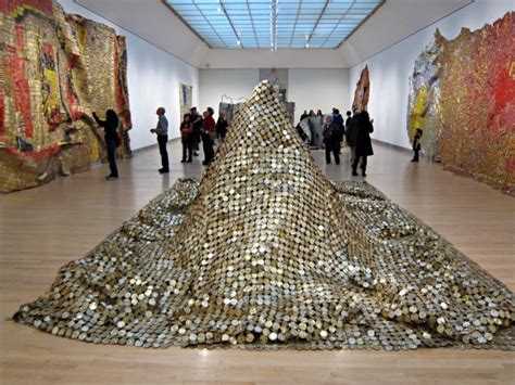 El Anatsui Gravity And Grace Exhibition At The Brooklyn Museum