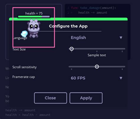 Robot Is On Top Of Settings Overlay · Issue 397 · Gdquestlearn