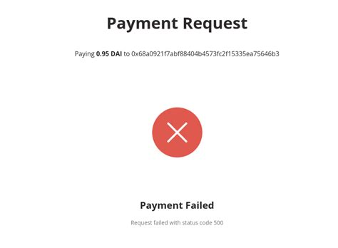 500 Server Error When Paying With Metamask And Dai · Issue 3