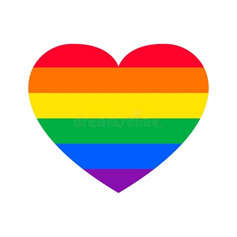 Pride Month Logo With Rainbow Flag Pride Symbol With Heart Lgbt
