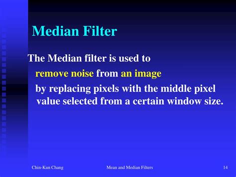 PPT Mean And Median Filters PowerPoint Presentation Free Download ID