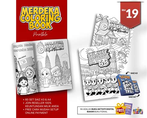 Amirah Hanim Binti Hanafi Merdeka Coloring Bundle