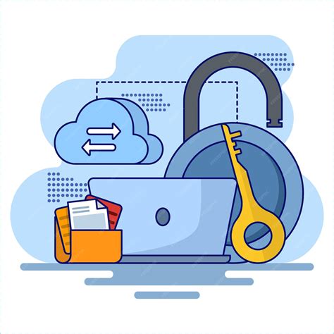 Premium Vector Illustration Of Cloud Security System Concept Or Cloud Server Security Or Data