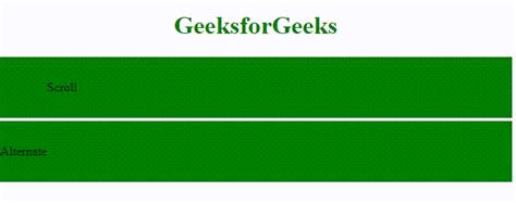 How To Set The Direction And Behavior In The Tag In Html Geeksforgeeks