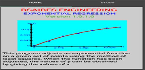 EXPONENTIAL REGRESSION Android App