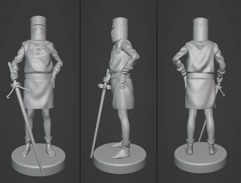 Stl File Monty Python Black Knight 🎨・model To Download And 3d Print・cults