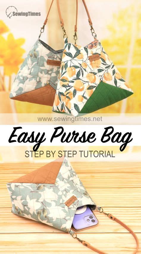 How To Make A Purse Bag With 3 Pieces Of Fabric How To Make Purses Diy Fabric Purses Purse