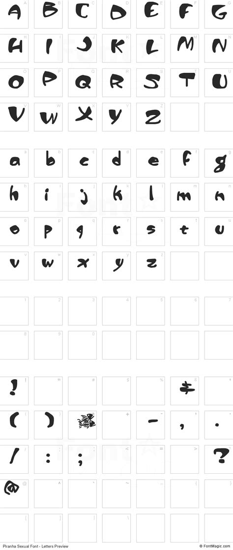 Piranha Sexual Font FontMagic