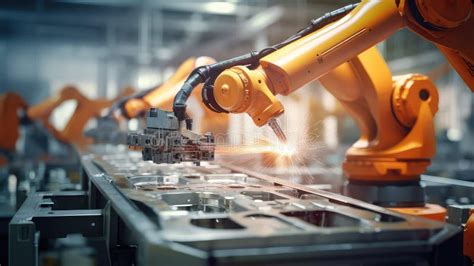 Production Technology Robot Stock Illustration Illustration Of