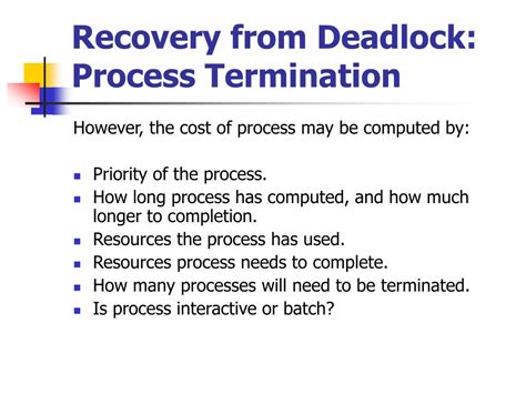 Ppt 75 Deadlock Avoidance Powerpoint Presentation Free Download