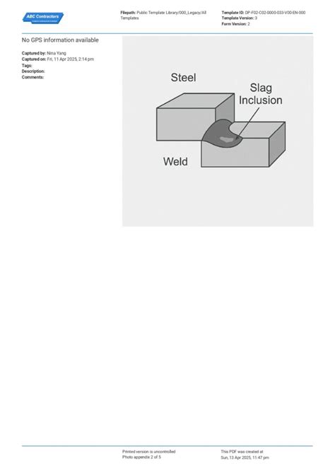 Non Destructive Testing Report Template And Example Pdf