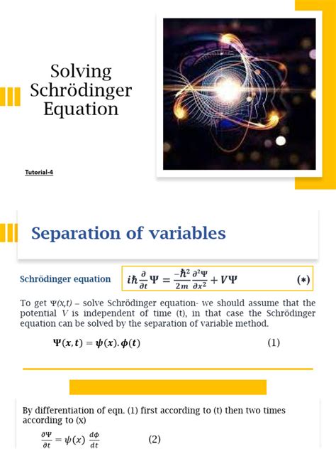 241102 Solving Schrodinger Equation Ss Pdf Pdf Waves Wave Function