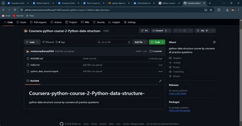 My Work From Data Structures Course Muhammad Hamad Posted On The