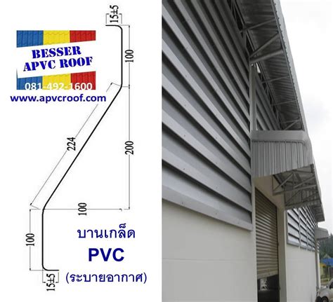 บานเกล็ดระบายอากาศ Pvc Air Louver ตราเบสเซอร์ Besser รุ่นใหม่ ทำจากวัสดุ Apvc คุณภาพสูงกว่า