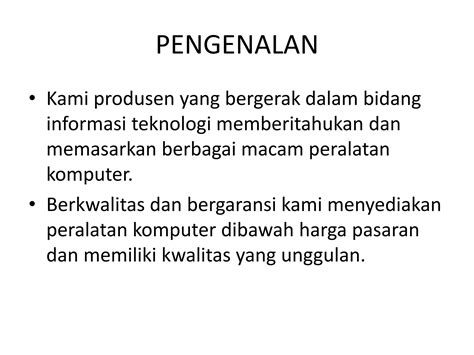 Presentasi Produk Komputer Pptx