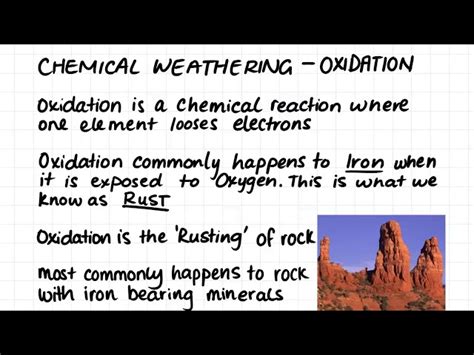 Oxidation Weathering