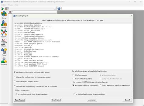 Gem Selektor Documentation Gibbs Energy Minimisation Software Gems