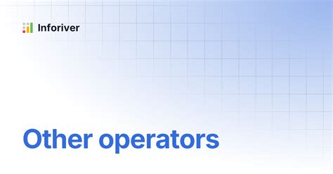 Other Operators Inforiver