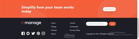 Landing Page Using Tailwind Css مستقل